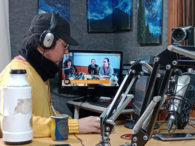 Visita a medios comunitarios de Viedma que participan de FOMECA